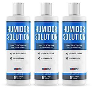 Humidor Solution, Propylene Glycol for cigar humidifiers, 3 Pack 16oz Humidor Accessories by Essential Values…