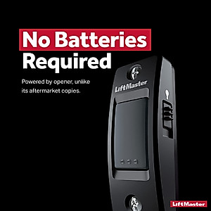 LiftMaster 883LMW Wall-Mounted Wired Push Garage Door Opener and Doorbell Button with Light Button