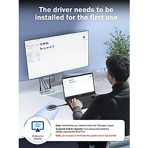 Wireless USB Transmitter and Receiver Kit, Lemorele Wireless USB Extender Transmitter, Wireless HDMI Kit Suitable for Streaming, Compatible with Windows7,8,10/MacOS10.15 and Above