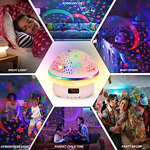 VAV Toys for 3-8 Year Old Girls, Timing Star Projector Night Light for Kids with Remote Control, Christmas Birthday Xmas Gifts for 3-10 Year Old Girls Boys, Pink Room Decor Ideal Toddler Girl Toys