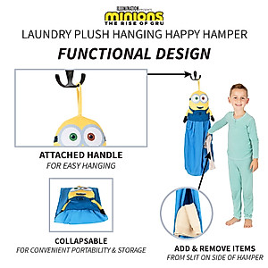 Franco Kids Room Laundry Hanging Happy Hamper, One Size, Minions The Rise Of Gru
