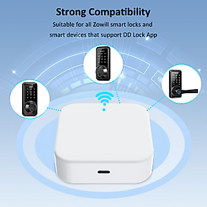 WiFi Smart Lock, DK07 Fingerprint Door Lock with APP Control, G2 Gateway Included
