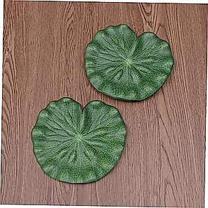 NOLITOY Lotus Leaves 30 Pcs Fleur De Lis Decor Green Decor Green Plants Mask Lilly Pads Artificial Lily Pads Artificial Leaves Artificial Plants Artificial Leaf Water Lotus Pool