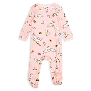 Harry Potter Newborn Baby Girls 2 Pack Sleep N' Play Coveralls Pink/White 3-6 Months