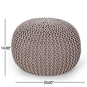 Christopher Knight Home Nahunta Pouf, Brown