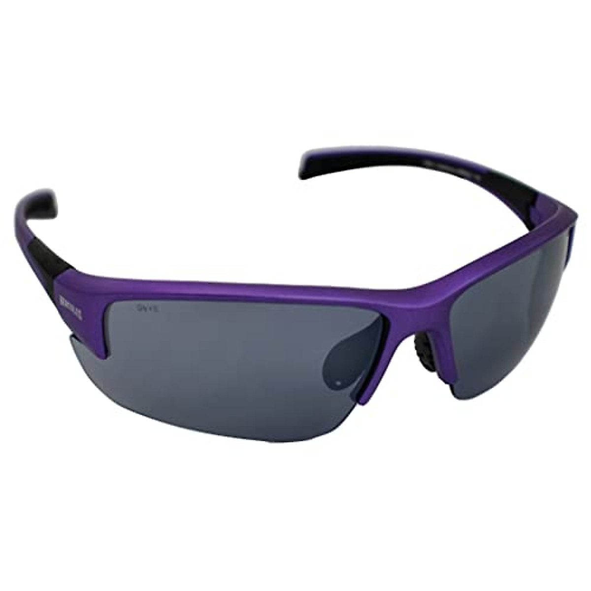 Global Vision Hercules-7 Women' s Softball Pickleball Tennis ANSI Z87.1 Safety Sunglasses Purple Frame with Flash Mirror Lenses