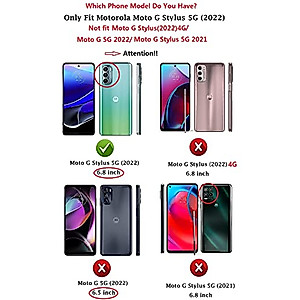 Nvollnoe for Moto G Stylus 5G 2022 Case with Sliding Camera Cover and Card Holder Heavy Duty Protective Magnetic Kickstand Ring Case for Moto G Stylus 5G(Purple)