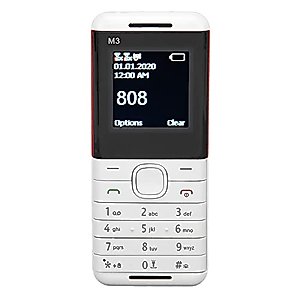Unlocked Cell Phone for Seniors, 1000mAh Dual SIM Mobile Phone Big Button Cell Phone with Charging Cable and Lanyard, Mini Phone for Elderly Kids