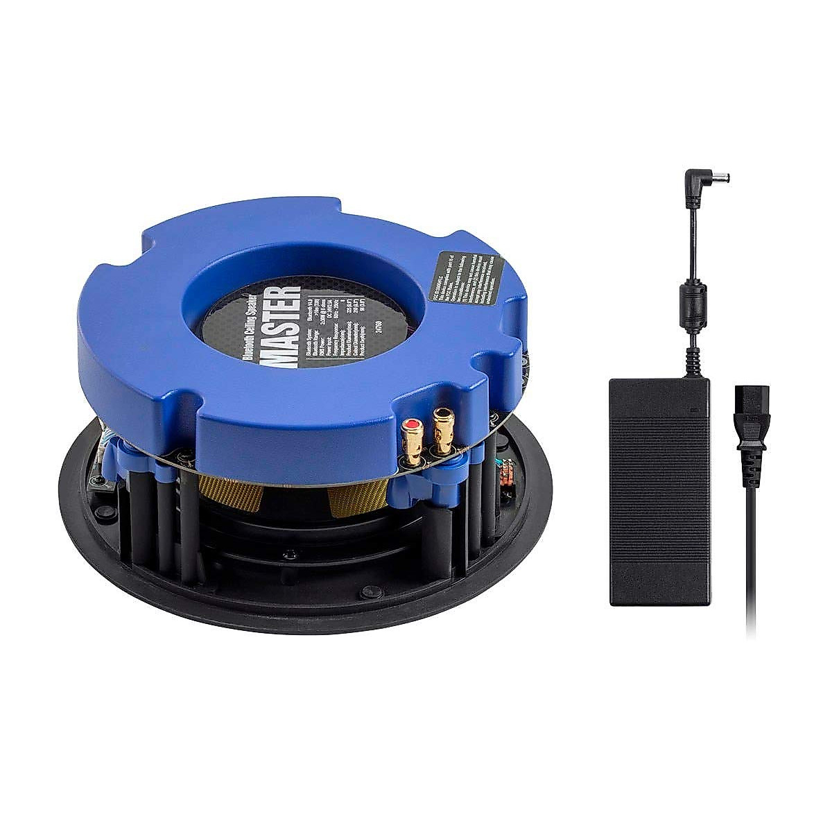 Monoprice Caliber 60-Watt Powered 6.5in Ceiling Speakers Fiber 2-Way with Bluetooth