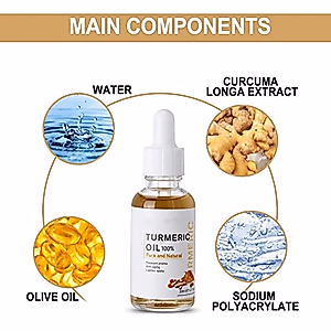 2022 New Turmeric Dark Spot Corrector Serum，Natural Turmeric Dark Spot Corrector Serum for Face， Skin Care Moisturizing Repair Serum(2PCS-60ml)