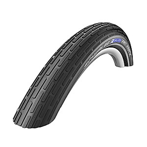 Schwalbe - Fat Frank Cruiser and Road Wire Clincher Bike Tire | 26 x 2.35 | Active Line, K-Guard | Black/Reflective