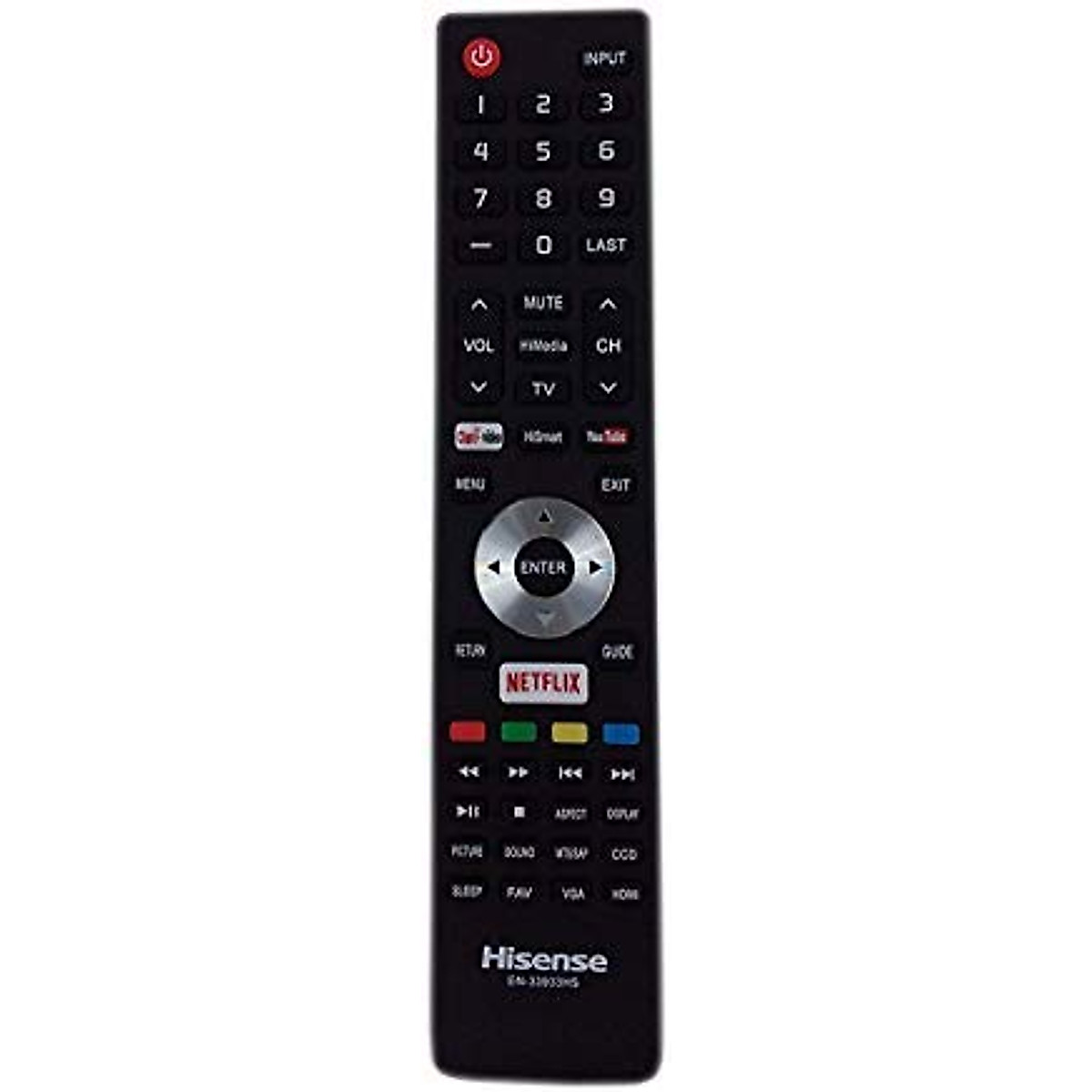Original Hisense EN-33933HS TV Remote Control for 32K20DW 32K366W 40K366W 46K360M 50K366W televisions