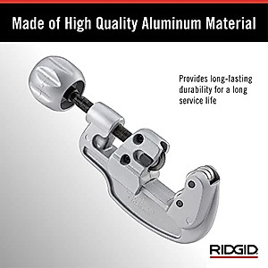 RIDGID 29963 Model 35S 1/4" to 1-3/8" Stainless Steel Tubing Cutter with X-CEL Knob, Silver