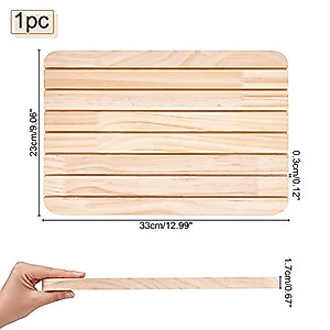 PH PandaHall Jewelry Display Stand, Wood, 13x9 Inch, Business Card Holder, Organizer, Table Displays for Selling Earring Showing