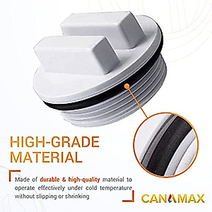 Canamax SP1022C Pool Filter Drain Plug Premium Replacement Part Compatible with Hayward Pentair Pool Filter - Pack of 7