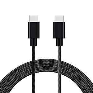 Laxon USB C to USB C Charger Cable,60W Fast Charging USB C Cable,Braided Type C Phone Charger Cord Compatible with iPhone 15,Galaxy S22 S20 Plus S9 S8, Pixel, iPad Air MacBook Pro 2020 (3FT)