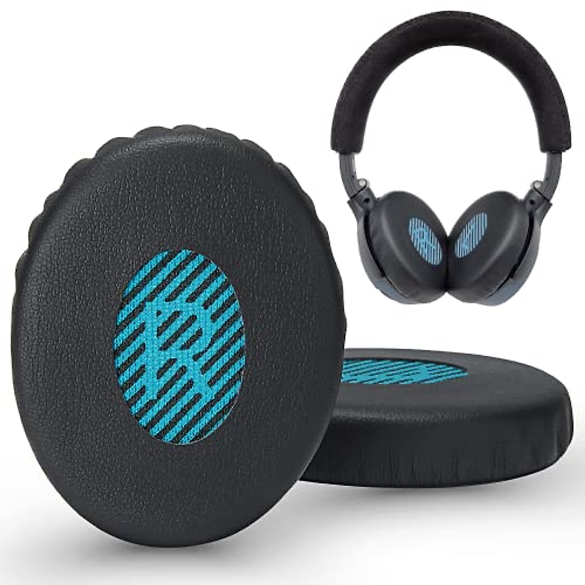 AHG Premium Replacement SoundLink OE Pads Cushions Compatible with Bose SoundLink On-Ear Wireless Headphones, On-Ear Wireless, On-Ear 2 & SoundTrue On-Ear - Soft, Great Comfort + Durability (Black)