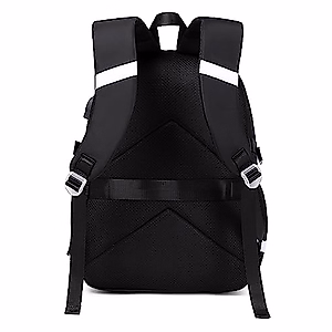 Teecho Girl Backpack for School Cute Backpack for Women College Bookbag Fit for 15.6 Inches Laptop Black