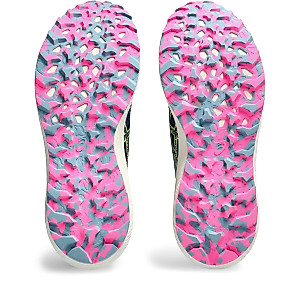 ASICS Women's Trabuco Terra 2 Shoes, 9, DEEP Ocean/Lime Green