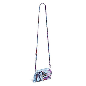 Vera Bradley All in One Crossbody Purse with RFID Protection, Butterfly by-Recycled Cotton