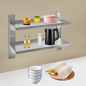 YIYIBYUS Wall-Mounted Shelf,Commercial Wall Mounted Floating Shelving (47.2 * 12.6 inch)