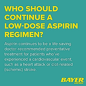 Aspirin Regimen Bayer 81mg Enteric Coated Tablets, #1 Doctor Recommended Aspirin Brand, Pain Reliever,300 Count