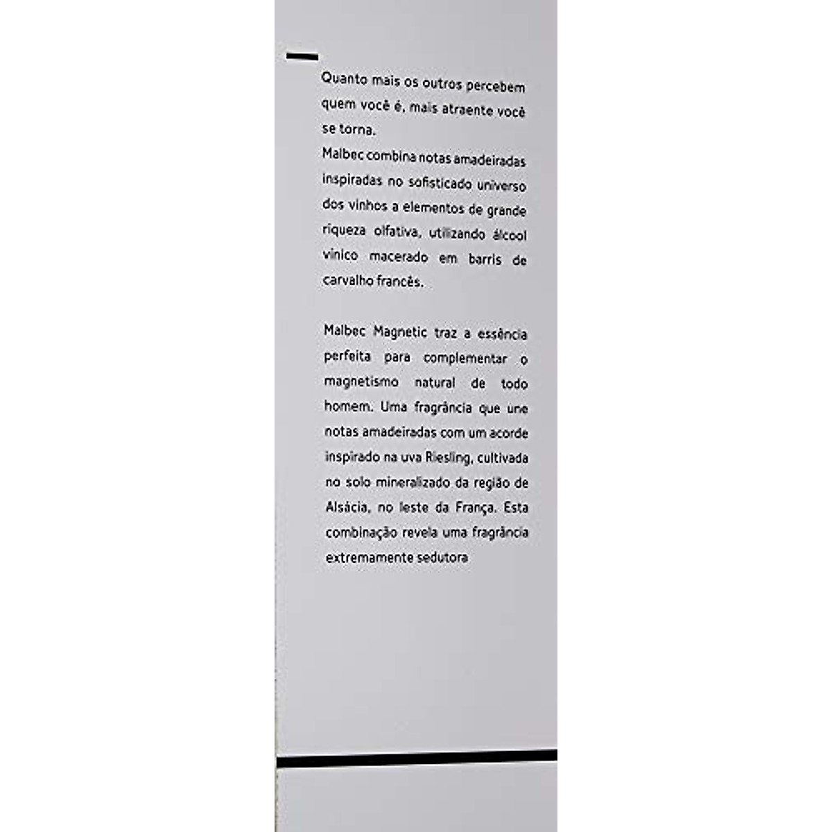 O Boticario Malbec Magnetic Cologne for men 3.38 fl. oz