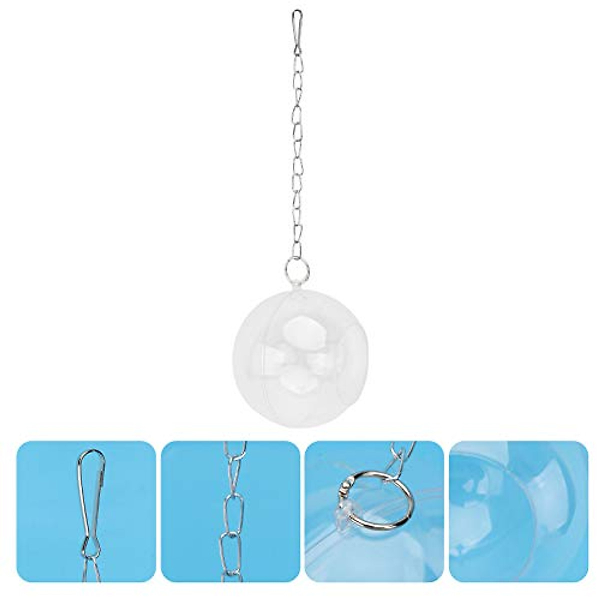 Mipcase 2 PCS Parrot Feeder Toy Bird Foraging Toy Parrot Forager Toy Bird Foraging Feeder Clear Pet Birds