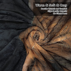 Highland Cow Blanket Super Soft Warm Highland Cow Throw Blanket - Lightweight Cozy Flannel Cow Print Throw Blanket Bed Couch Sofa Office Decor, Gift for Girls and Boys Women and Man 60"x50"