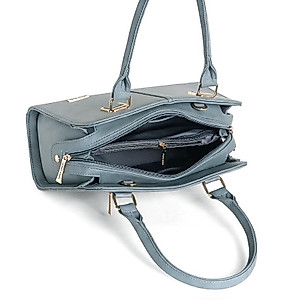 WOMEN MARKS, Women's Pu Leather Handbag, with Multiple Internal Pockets in Pretty Look, Top Handle Satchel Bag