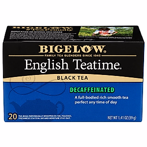Bigelow, English Time Tea (Decaffeinated), 20 Count