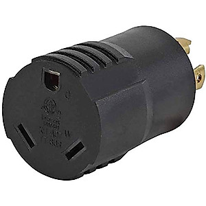 Fullsky FD-003 Male NEMA L14-30P Locking Plug 4 Prong to Female TT-30R 30Amp RV Adapter Output 125V