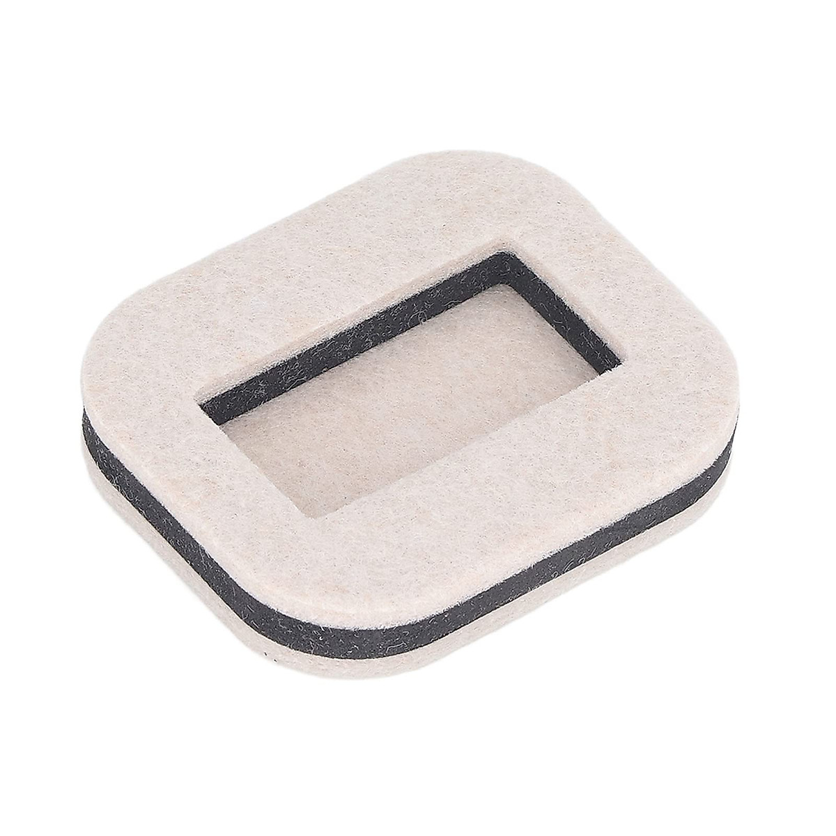 FeltCasterCup, Concave Design ChairWheelFeltPad Rectangle for Hardwood Floor