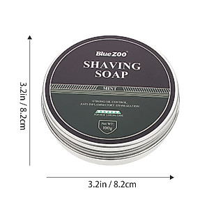 FOMIYES Beard Shaving Cream Organic Shaving Natural Shaving Cream Natural Shave Soap Puck Men s Care Shaving Soap Travel Shave Cream Shaving Soap for Men Man Paste Original Perfume