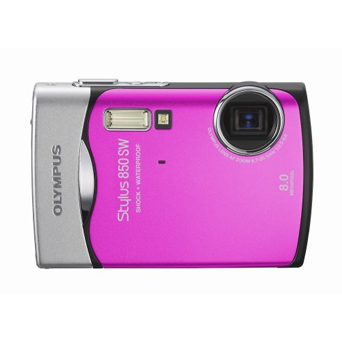 Olympus Stylus 850SW 8MP Digital Camera with 3x Optical Zoom (Pink)