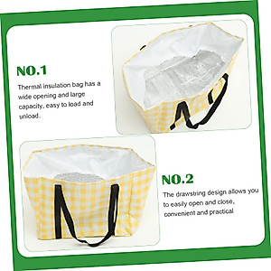 SOLUSTRE Picnic Storage Bag Picnic Food Warmer Bag Outdoor Bento Bag Reusable Tote Cooler Bag Cooler Bags Insulated Lunch Warmer Bag Picnic Bag Shopping Pizza Non-woven Fabric Lunch Box Bag