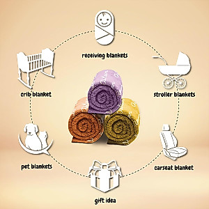 Personalized Baby Blanket with Names - Custom Baby Blanket for Boys & Girls - Customized Baby Blanket for Newborns Made of Soft Flannel for Gift, Swaddle, & Wrap - Personalized Name Blanket (30x40)