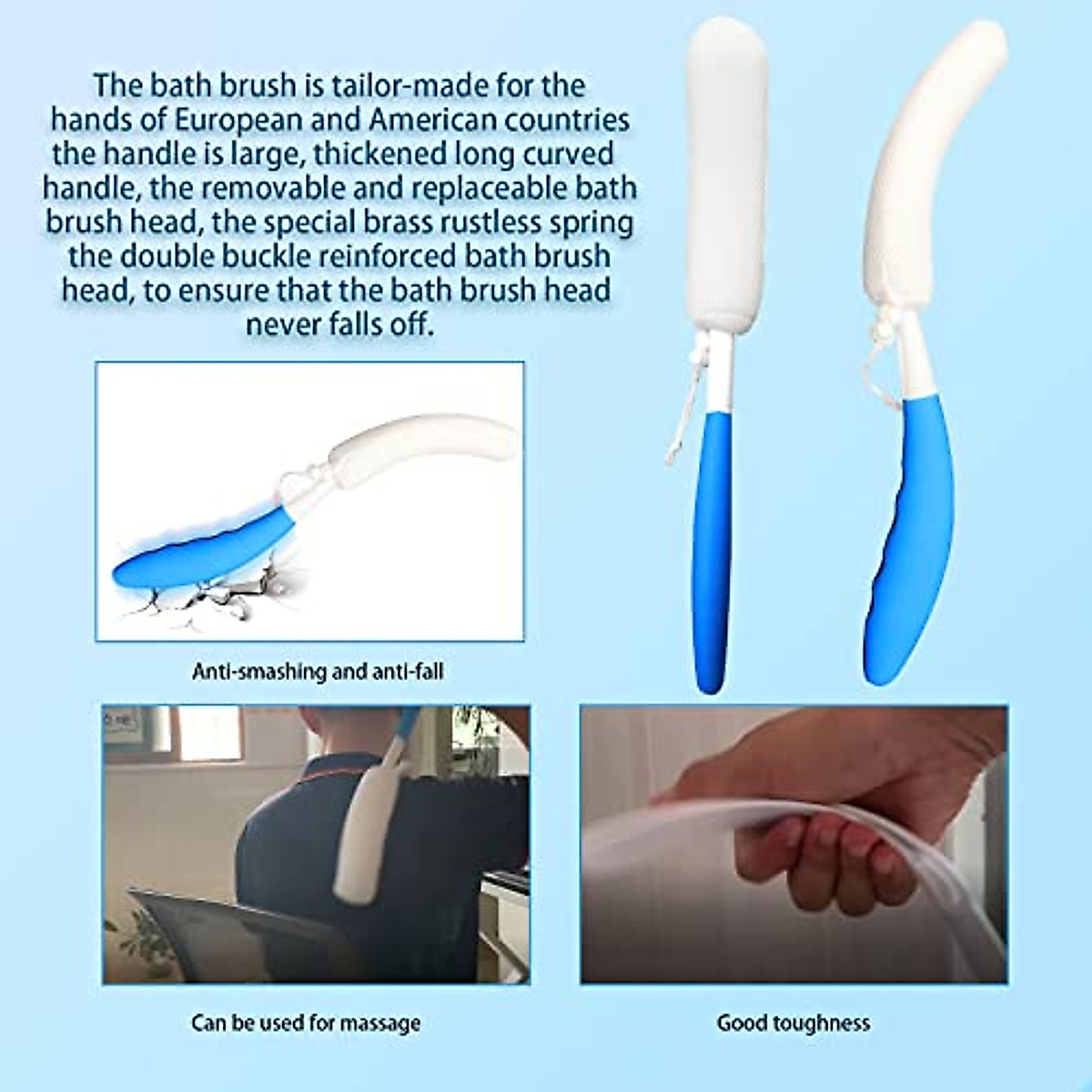 Back Scrubber for Shower&Bed Ladder Assist