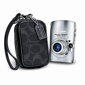 Canon Powershot SD990IS 14.7MP Digital Camera with 3.7x Optical Image Stabilized Zoom Coach Kit (Silver)