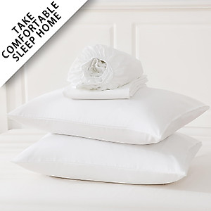 Overket Full Sheet Set Ultra Soft Full Bed Sheets 1800 Series Luxury Cooling Sheets-100% Microfiber-Breathable-Wrinkle Free - Full Size White-4PC
