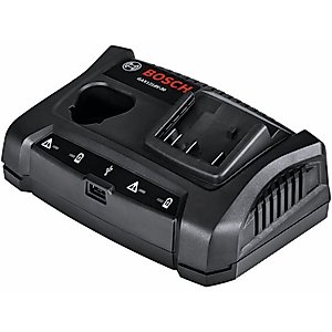 BOSCH GAX1218V-30 18V/12V Dual-Bay Battery Charger,Black