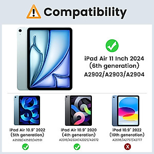 MoKo Case for iPad Air 5th Generation 2022/ iPad Air 4th Generation 2020 with Pencil Holder, iPad Air 10.9 inch Case with Clear Back, Magnetic Multi Angle Stand Cover for iPad Air 5/4,Light Blue