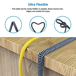 Yauhody CAT 8 Ethernet Cable 6ft (2 Pack), High Speed CAT8 Cable for Gaming 40Gbps 2000MHz, Durable Braided Internet LAN Network Patch RJ45 Cord Shielded for PS5/Router/Modem/PC/TV