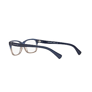 Coach HC6089 Prescription Eyewear Frames, Blue Beige Glitter Gradient/Demo Lens, 51 mm