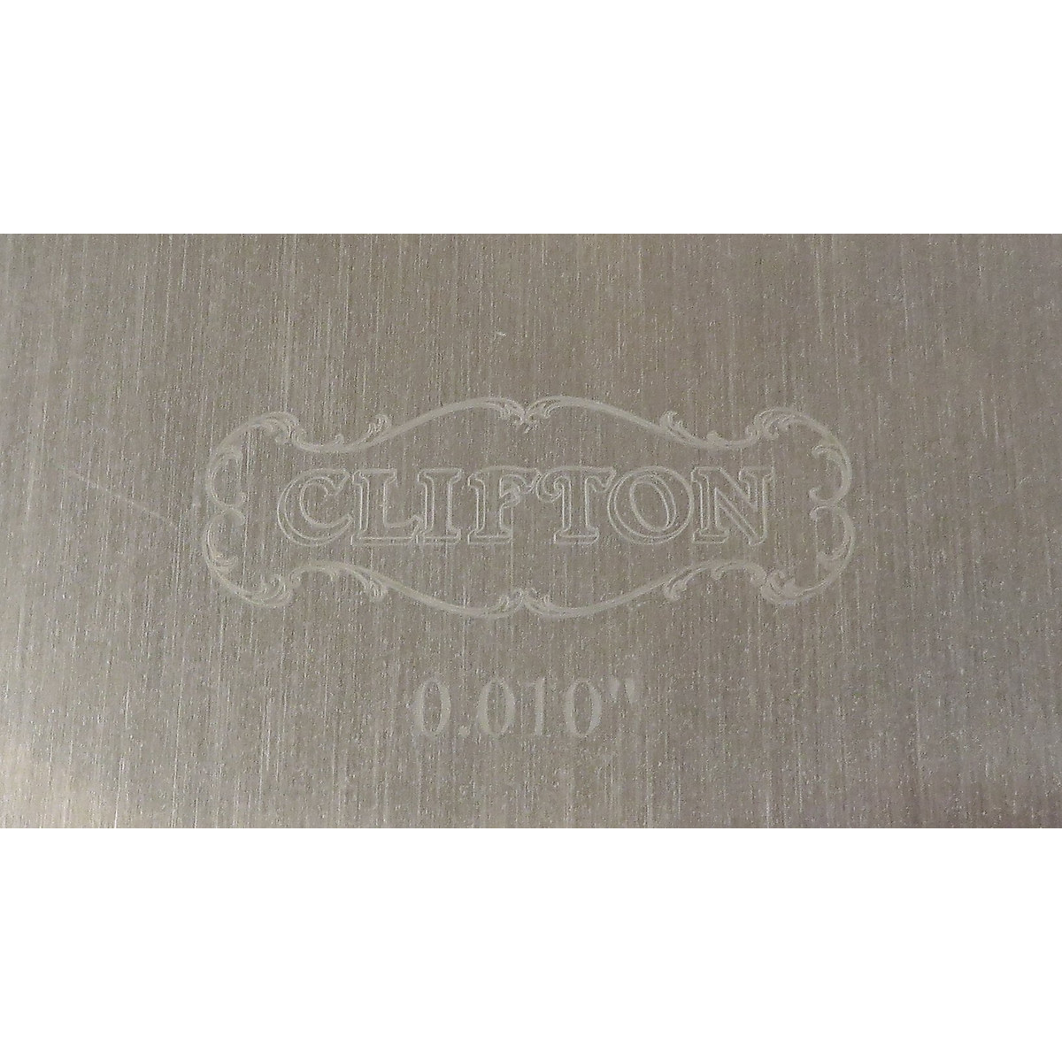 Bundle Set of 4 each Different Thickness Clifton Tool Company 3 x 6 Inches Thin Cabinet Scrapers (0.01, 0.015, 0.020, and 0.025 Inches) UK High Carbon Tool Steel TTWCSx4
