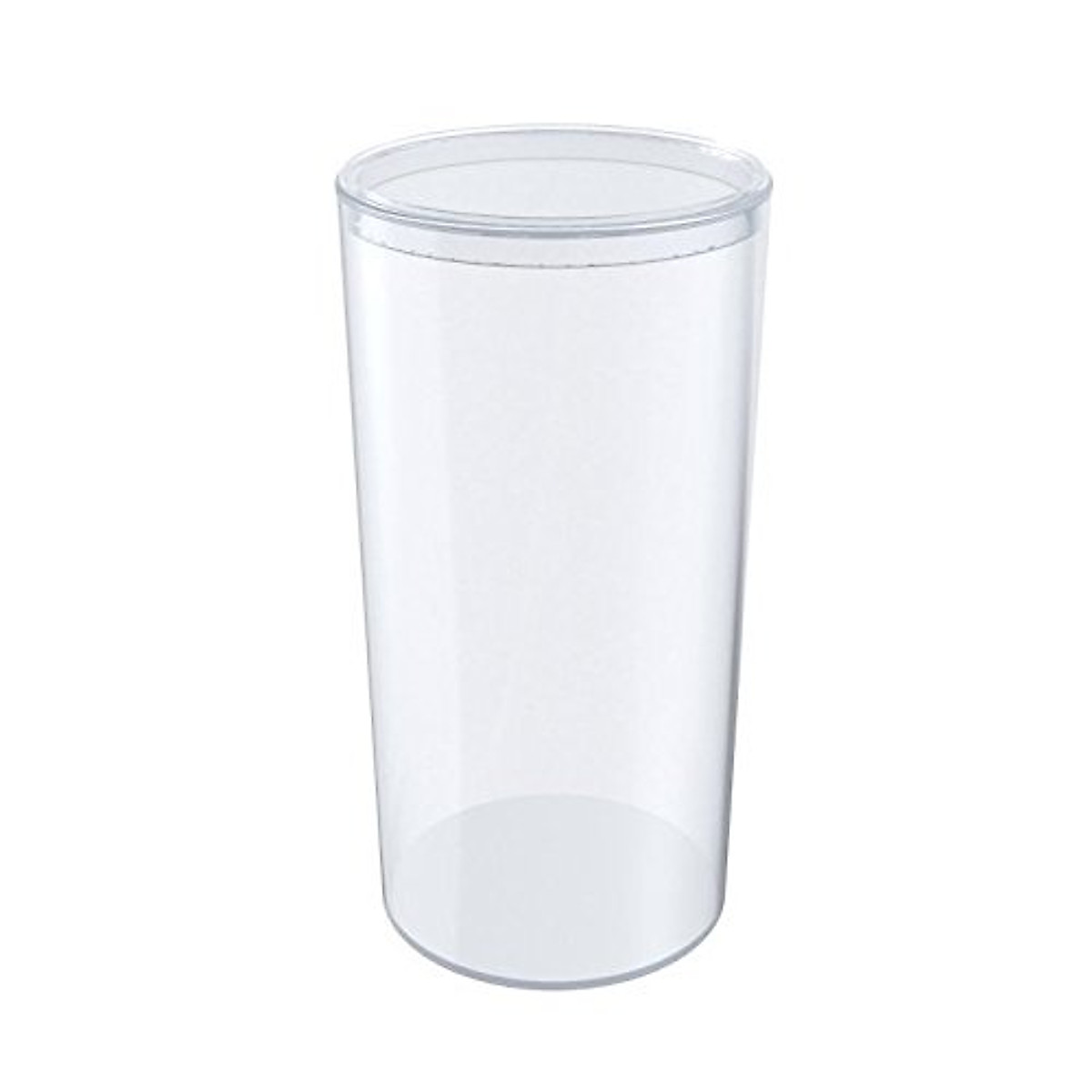 Clear Large Rigid Plastic Box 12 1/2" x 8 1/2" x 8 1/2" with Variety Boxes Inside (Round 4 1/4" Dia, 8" X 4" Rectangle, and 4" x 4" Square and Others)