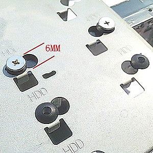 Sara-u 20pcs Computer Case Shockproof Screws + Shock Absorption 3.5-inch HDD Shock Absorption Screws