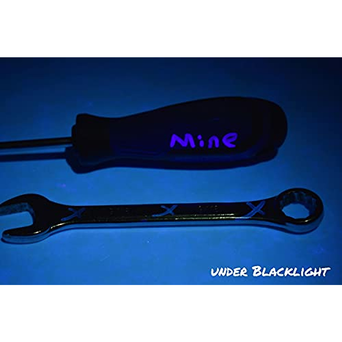 Opticz Blacklight Reactive Invisible Blue Ink Industrial UV Marker with UV Light