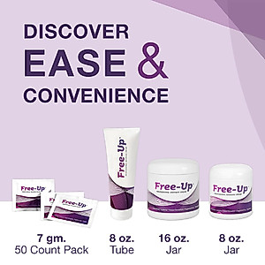 Free-Up-Professional Massage Cream, Fragrance-Free, Great Glide, Lubricity, Tissue Perception, Perfect for Physical Therapy, Massage Versatile, Non-Greasy, 8 Oz Jar