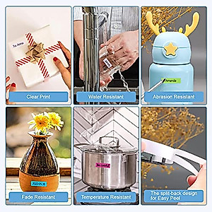 Absonic 6-Pack Label Maker Tape Compatible for Brother P Touch Label Tape Tze 12mm 0.47 Laminated Tape Tz 1/2" Colored Label for PTouch PT-D220 PT-D210 PT-H110 PT-D400 PT-1880 PT-D610BT PT-D600